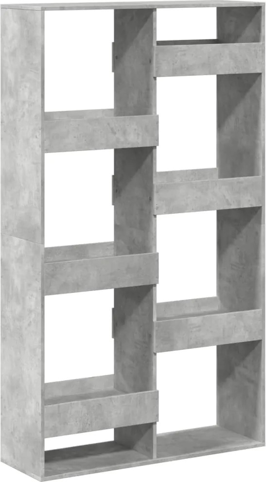 Dělicí stěna betonově šedá 100 x 33 x 175 cm kompozitní dřevo 3309576