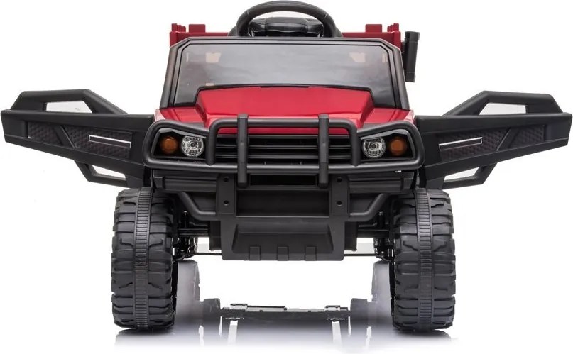 LEAN CARS Bateriové autíčko BDM0926 LED MP3 dálkové červené