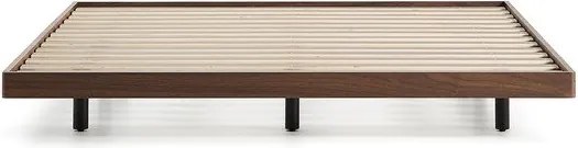 Hnědá dvoulůžková postel z březového dřeva bez čela s roštem 180x200 cm Norlen – Kave Home