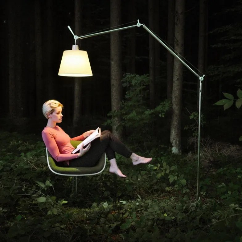 Stojací lampa Tolomeo Mega, E27, hliník, stmívací – ARTEMIDE