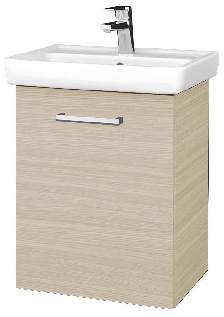 Dřevojas Koupelnová skříň DOOR SZD 50 Varianta: N01 Bílá lesk / Úchytka T01 / N07 Stone / Pravé