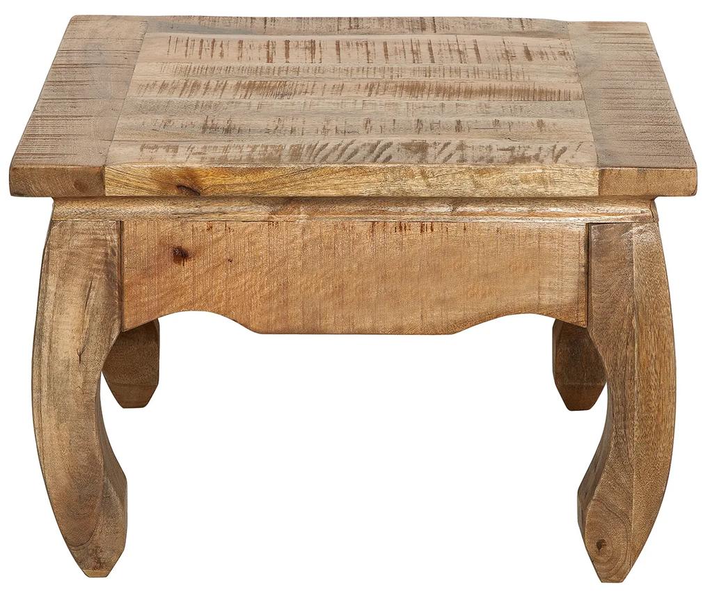 Noble Home Konferenční stolek COUNTRYSIDE, 60 cm, mango, přírodní