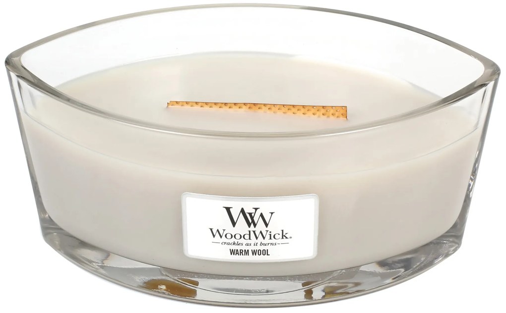 WoodWick vonná svíčka Warm Wool loď