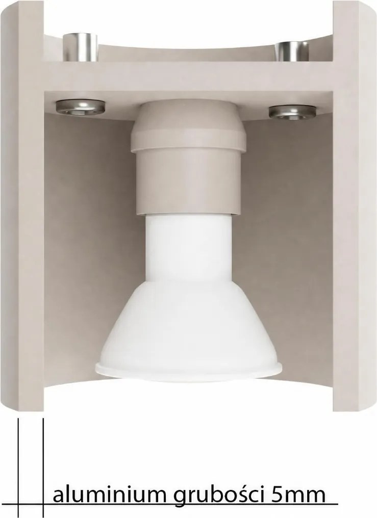 Sollux Lighting Nástěnné svítidlo ORBIS 1 taupe