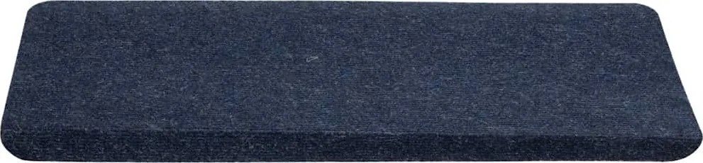 vidaXL Samolepicí nášlapy na schody 15 ks 65x24,5x3,5 cm [343478] Barva: Modrá