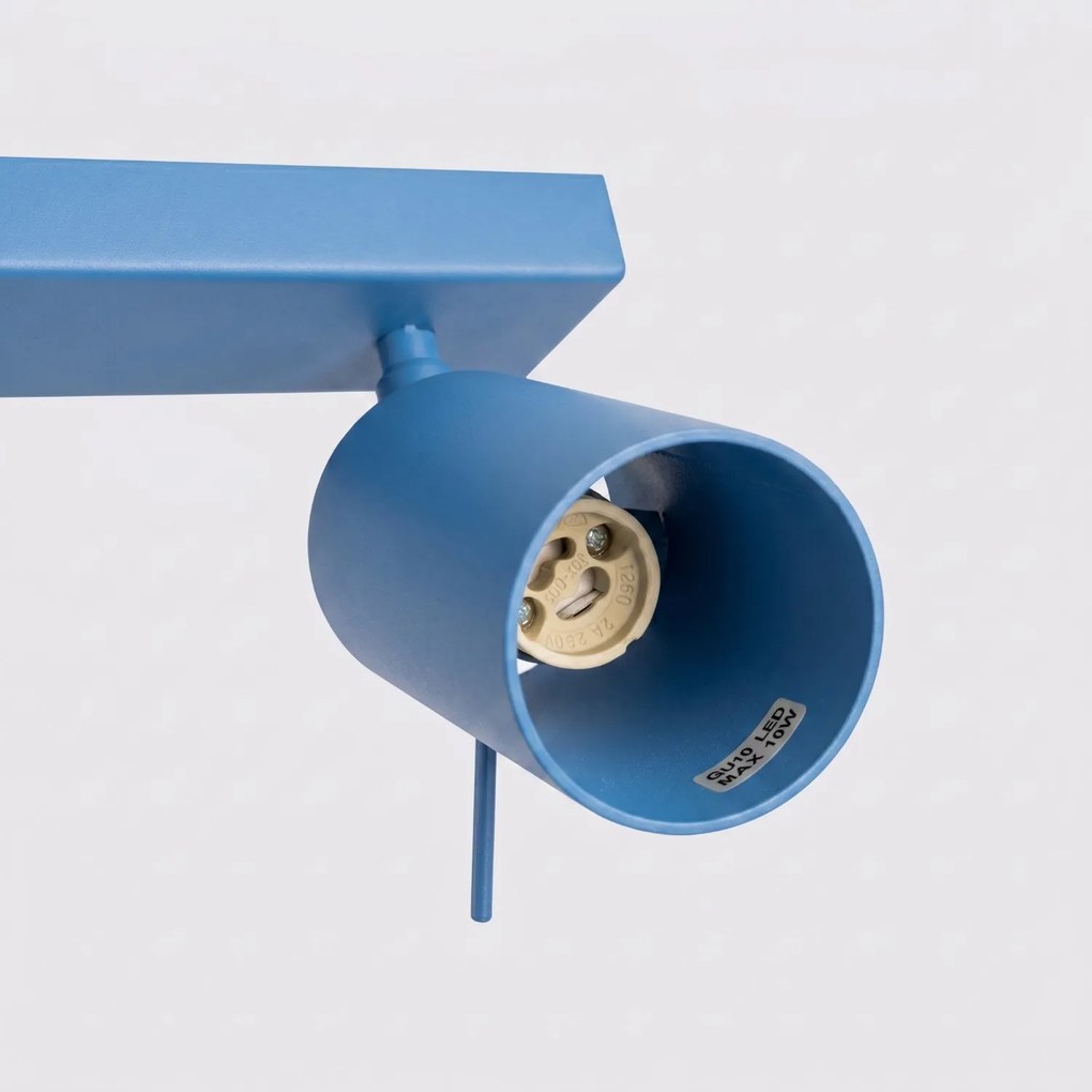 Sollux Lighting Stropní svítidlo RING 6L azurové