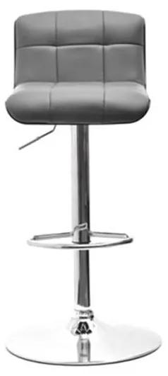 design4life Barová židle PALM šedá/černá