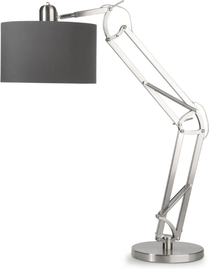 stolní lampa Milano stříbrná barva velikost: M, barva stínidla: light grey (LG)