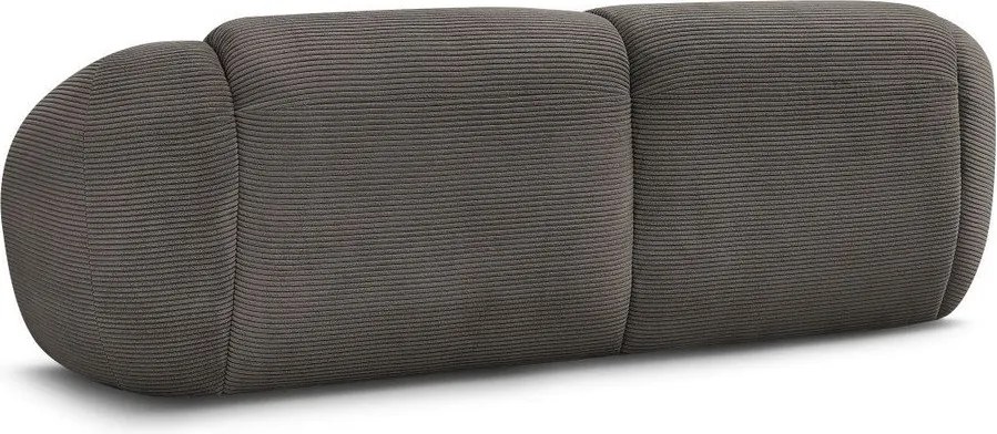 Taupe manšestrová pohovka 250 cm Tina – Bobochic Paris
