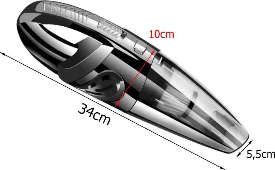 Verk Group Akumulátorový ruční vysavač do auta 120w