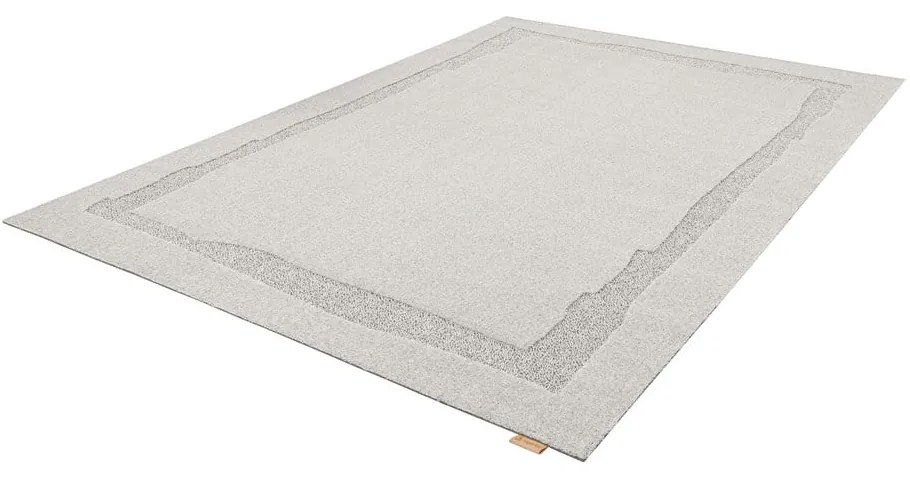 Světle šedý vlněný koberec 160x230 cm Morphic Rocca – Agnella