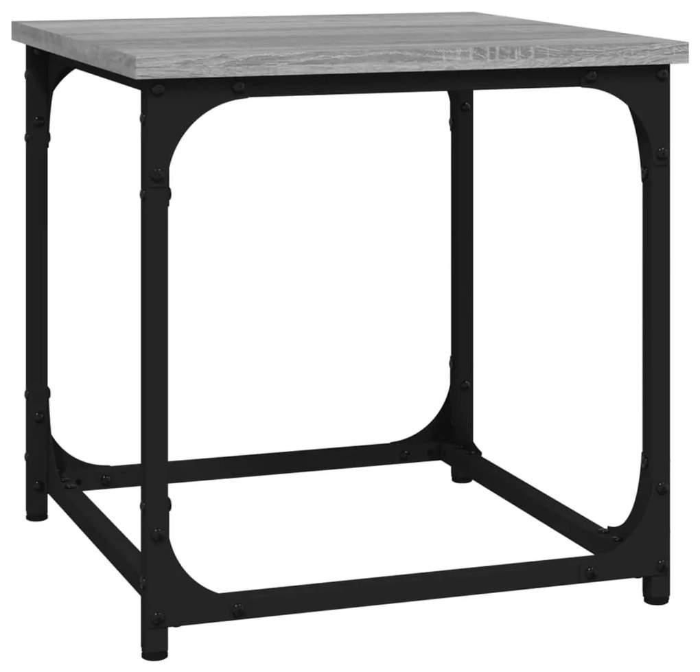 823290 vidaXL Odkládací stolek šedý sonoma 40 x 40 x 40 cm kompozitní dřevo