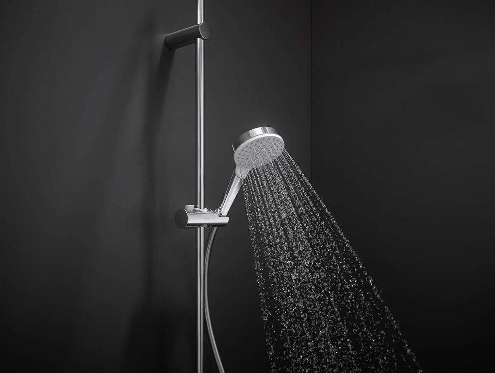 Hansgrohe Crometta, ruční sprcha 100 1jet EcoSmart, bílá/chromová, HAN-26333400