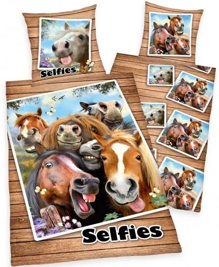 Povlečení koně selfie