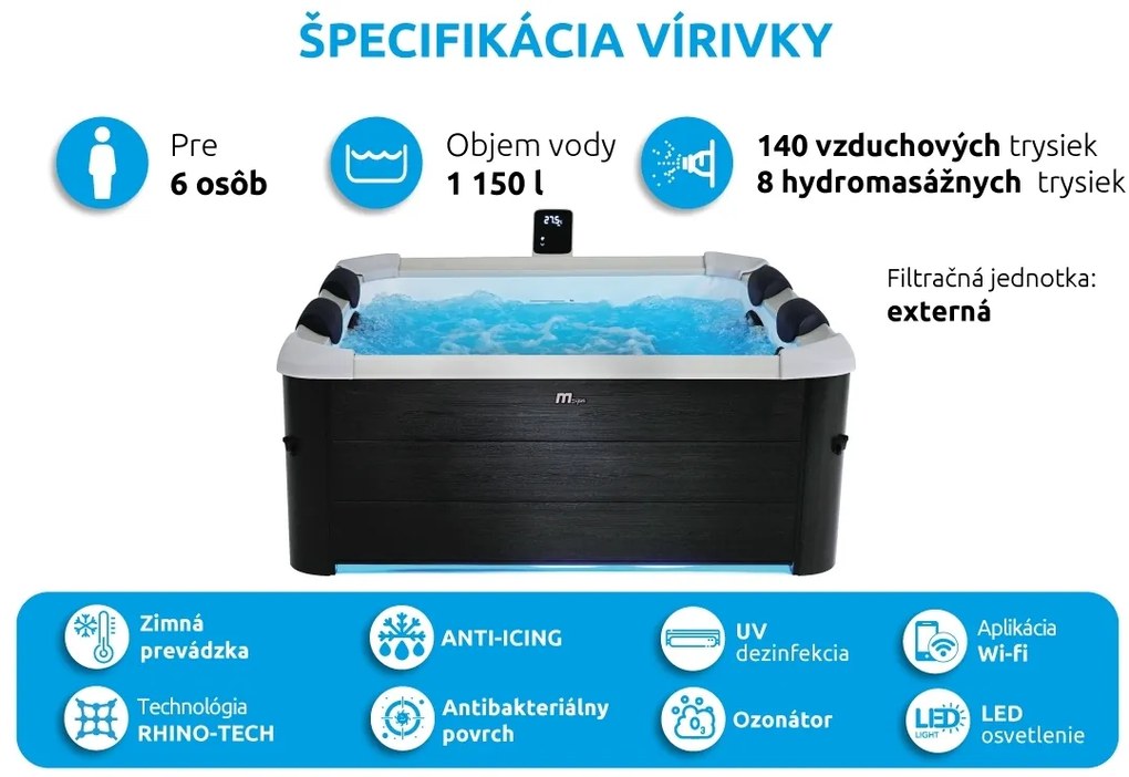 Mspa | Vířivý bazén MSPA Oslo Plus F-OS063WP | 11406451