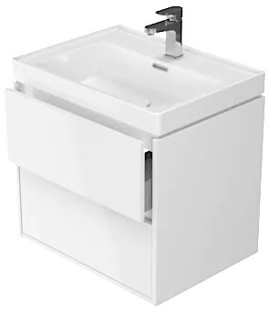Cersanit - SET B104 Crea skříňka + Crea 60 umyvadlo, Bílá, S801-278