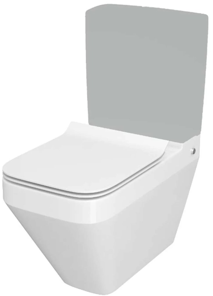 Cersanit Crea - WC kombi mísa se sedátkem SoftClose, vario odpad, CleanOn, bílá K114-022