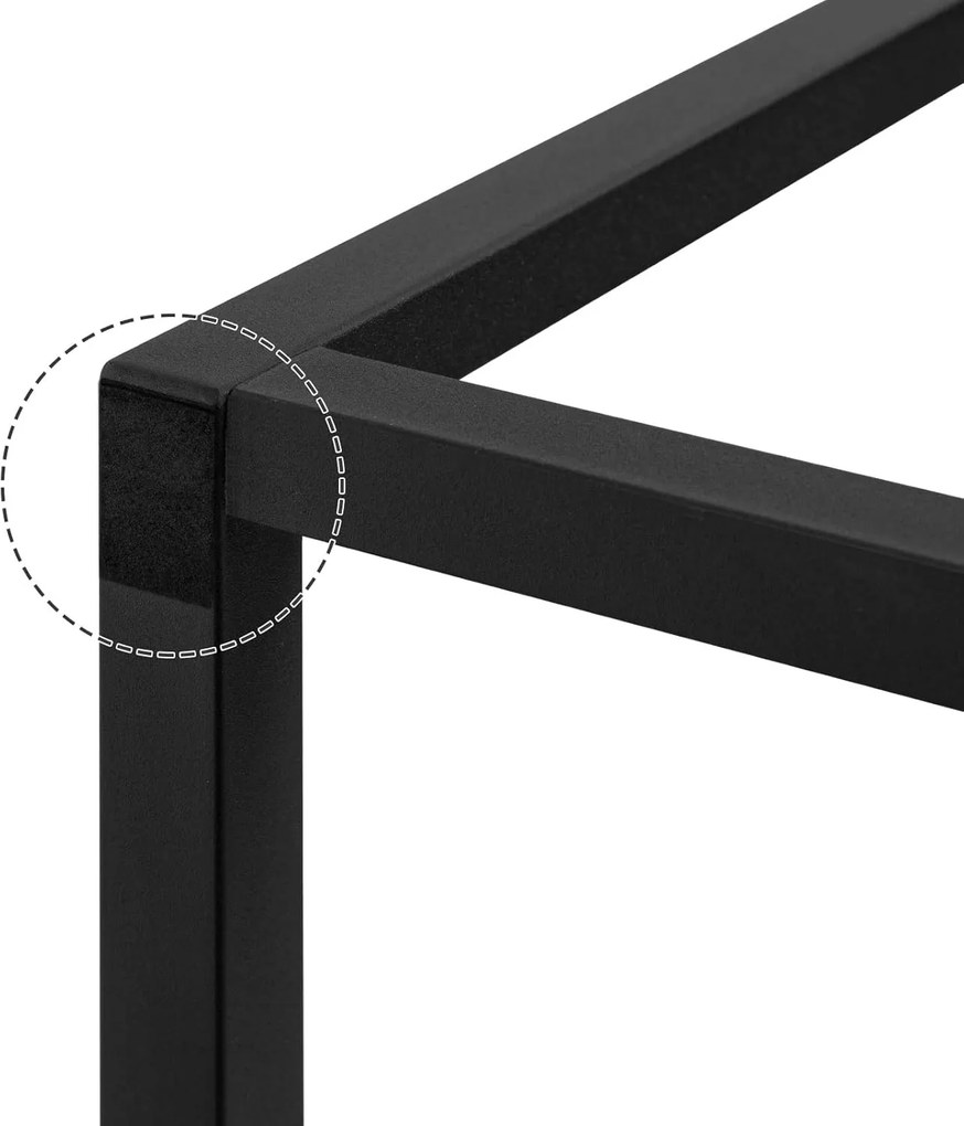 Jídelní lavice Vasagle Reny 120 cm černá/hnědá