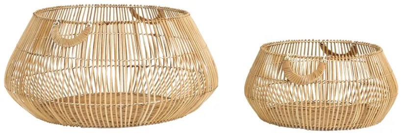 2ks přírodní ratanové koše Patan - Ø 50*22 cm / Ø 70*32 cm
