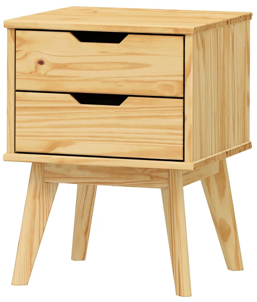 Idea Noční stolek BONITO - 2 zásuvky Provedení: Bezbarvý lak