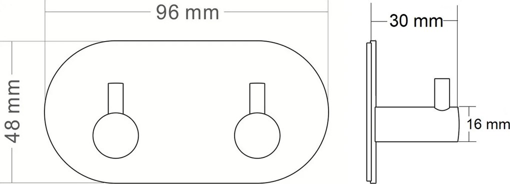 Sapho, Dvojháček samolepící, kulatý, broušená nerez, 32202