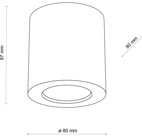 Bodové svítidlo EVE 1xGU10/10W/230V buk