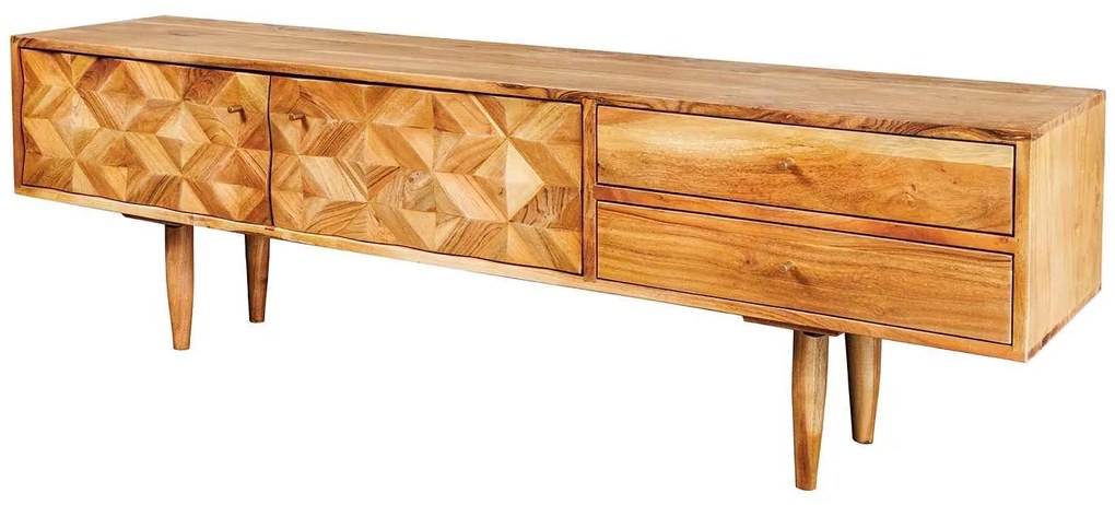 Designový TV stolek Halia Honey 145 cm akácie