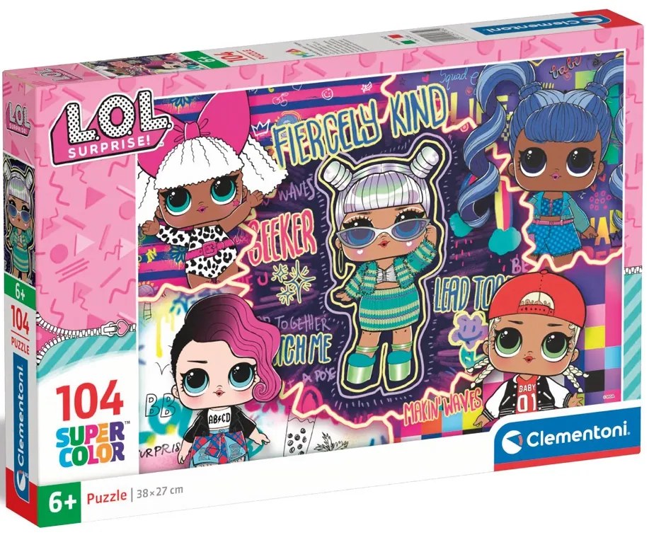 Clementoni - Puzzle 104 L.O.L Surprise!