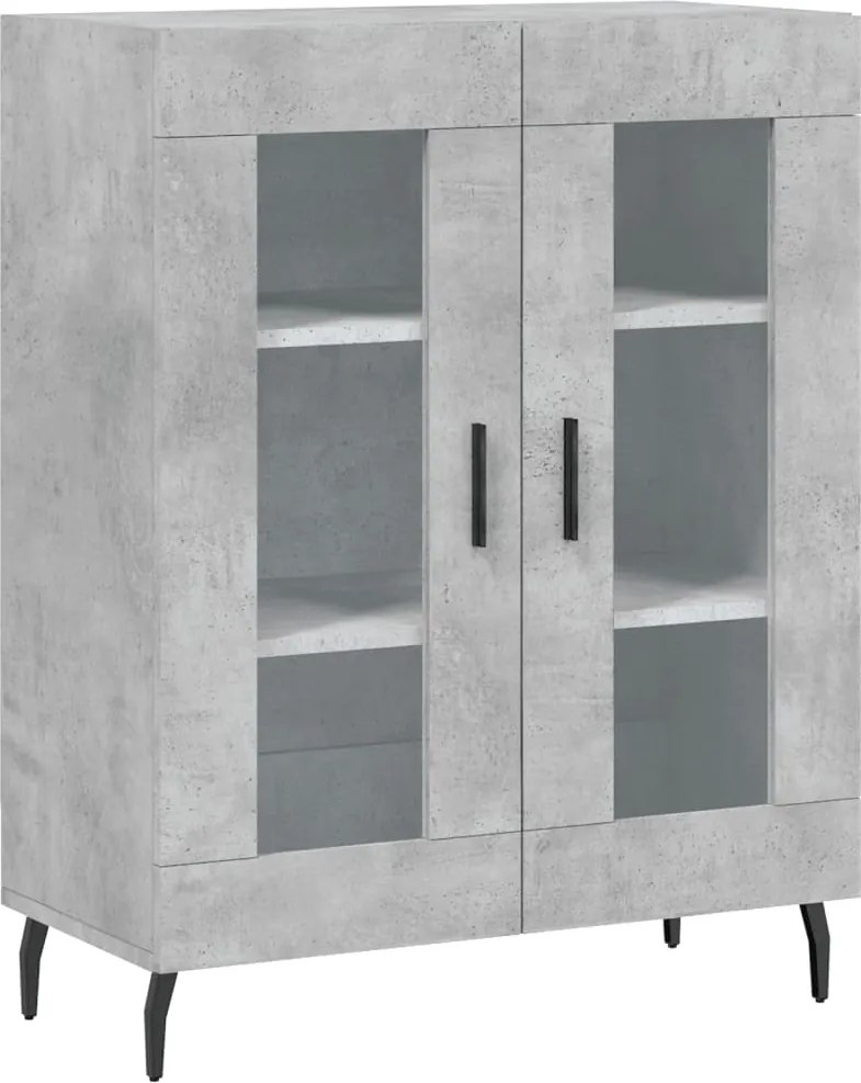 Skříň highboard betonově šedá 69,5x34x180 cm kompozitní dřevo 3189337