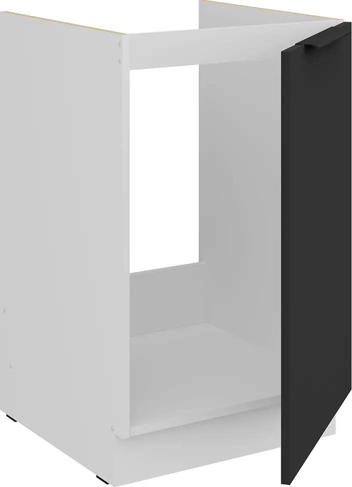 ARIA bc | dolní skříňka 50 ZL 1F dřezová | 50 cm | ANTI FINGERPRINT povrch | bílá/černá