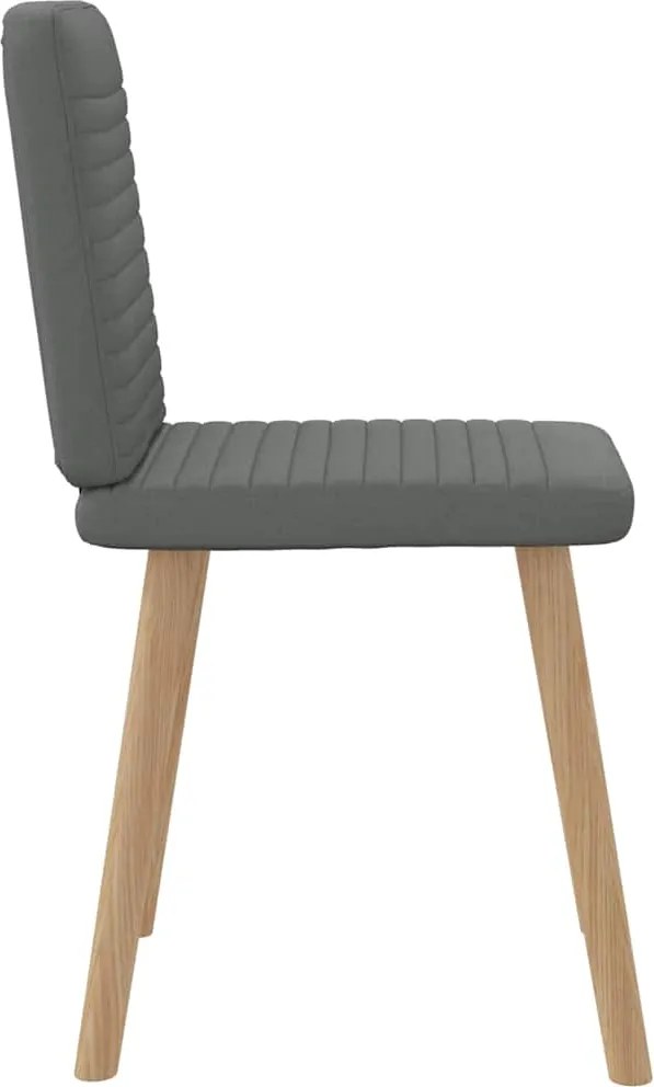 Jídelní židle 4 ks tmavě šedé textil 3315245