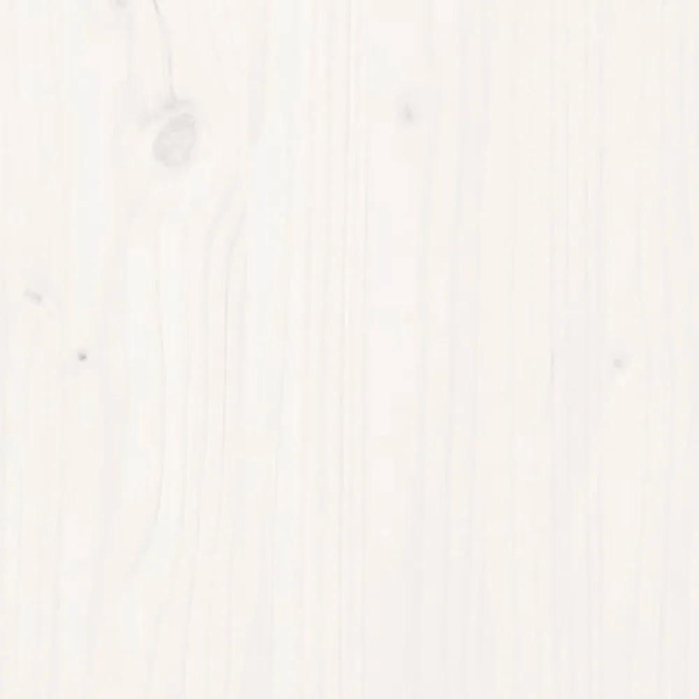 Petromila Nástěnná skříňka bílá 80 x 30 x 30 cm masivní borové dřevo