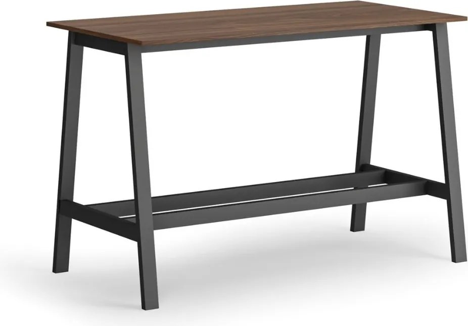 Vysoký barový stůl, 1600 x 800 mm, ořech