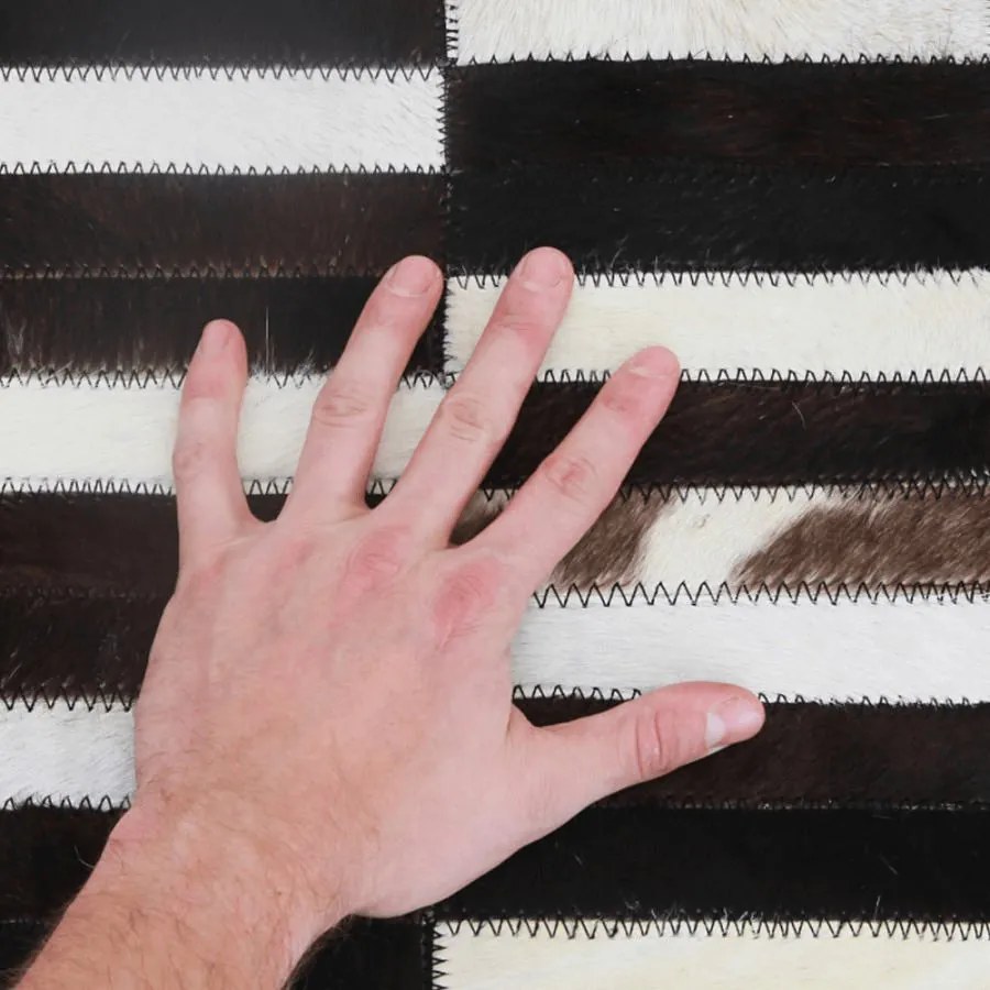 Tempo Kondela Luxusní koberec, pravá kůže, 141x200, KŮŽE TYP 6