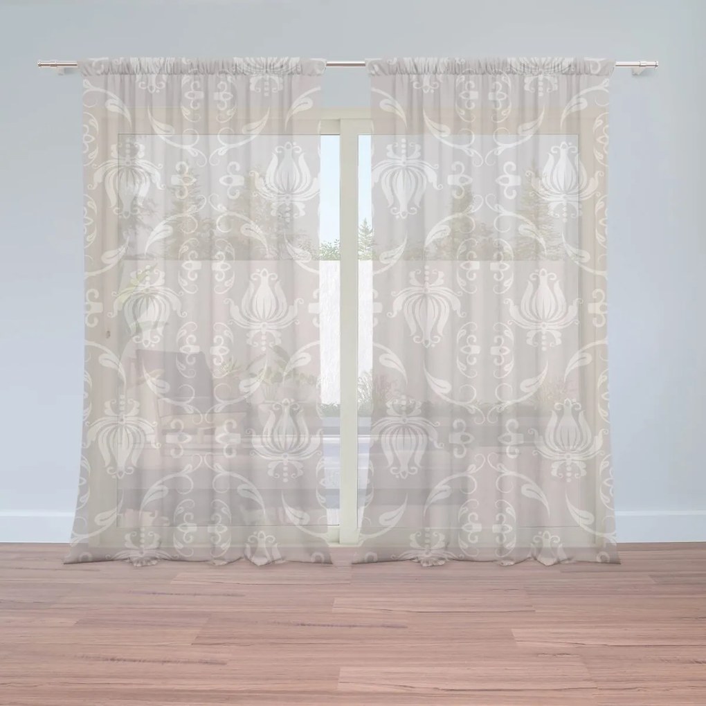 Sablio Záclony Krémová noblesa: 2ks 150x250cm