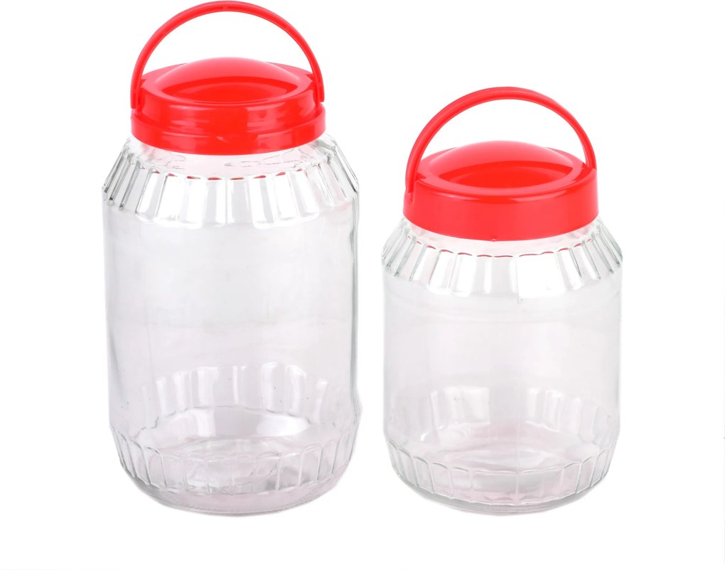 Skleněná dóza s víčkem MOLDI 2,0 l