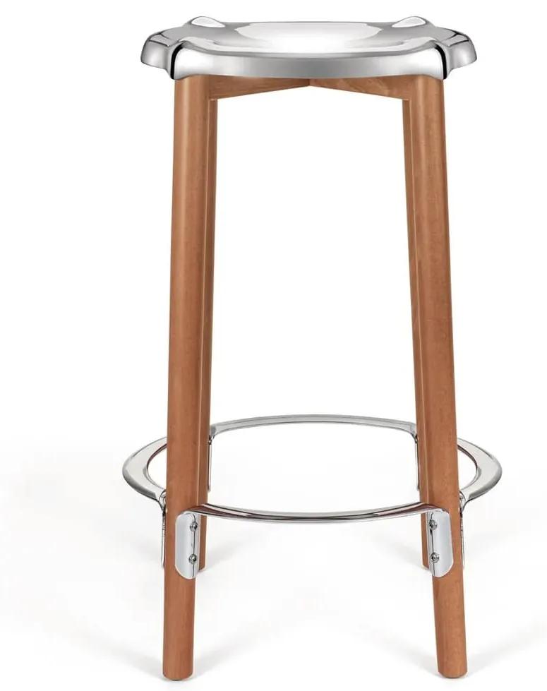 Barová stolička POELE, vysoká, více variant - Alessi Barva: černá