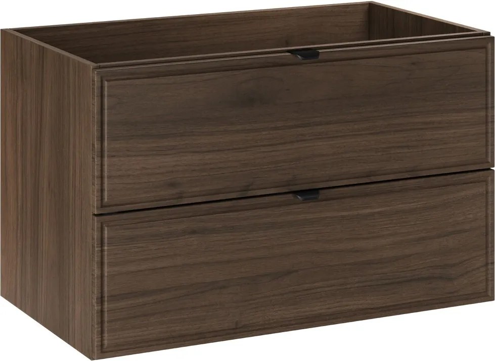 Koupelnová sestava Villa s deskou a skříňkami 80 cm ořech