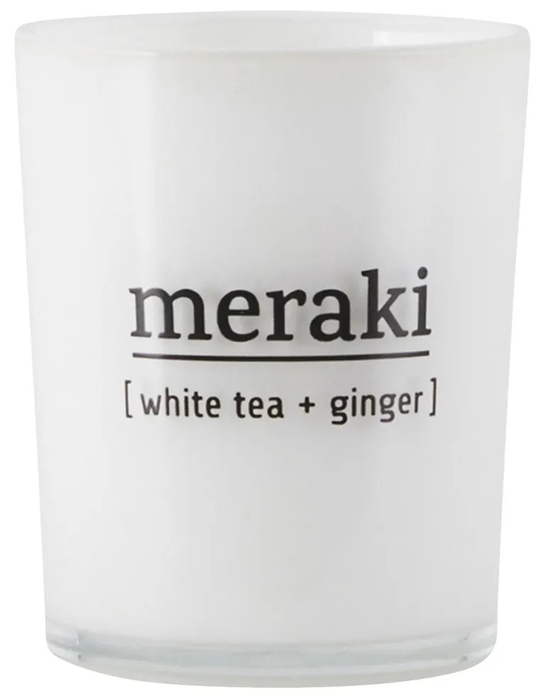 Vonná svíčka White tea & Ginger 6,7 cm Meraki