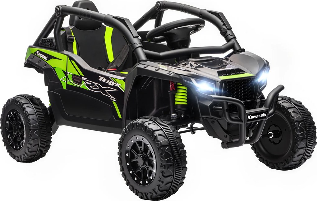 AIYAPLAY 12V Kawasaki Teryx KRX 1000 Dětský UTV s licencí – Dálkové ovládání, zadní odpružení, černá