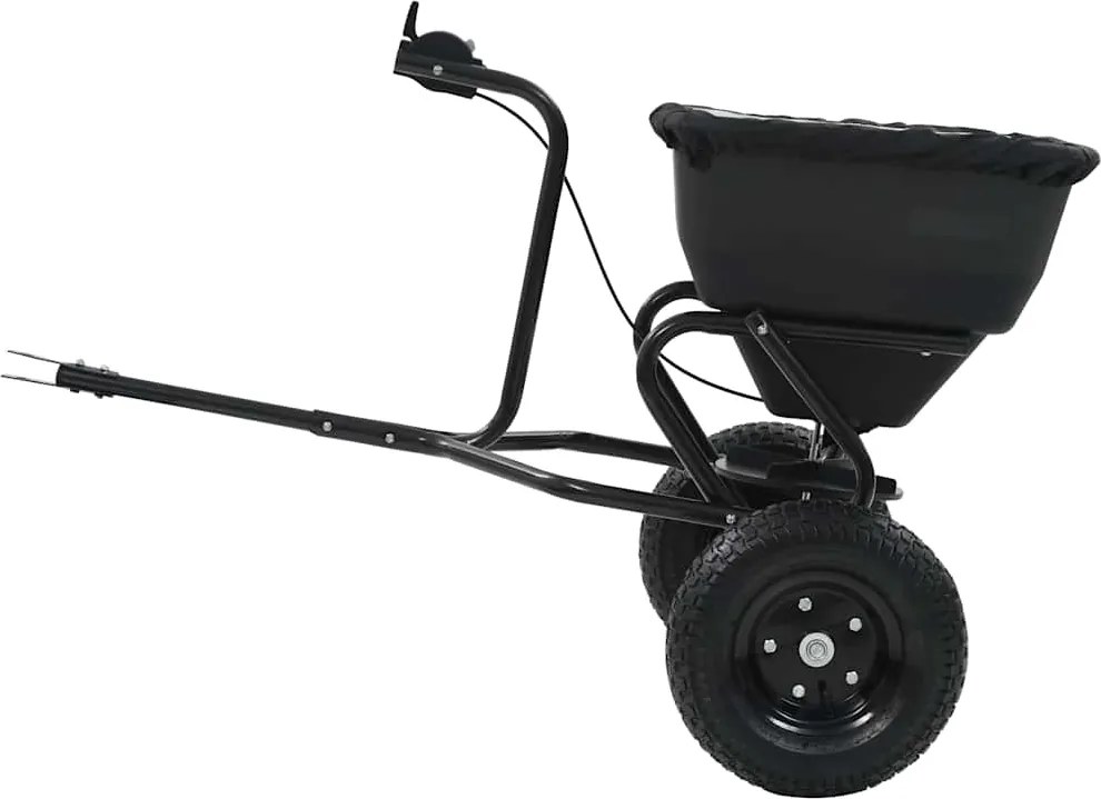 Tažné rozmetadlo soli PVC a ocel 125 x 74 x 79 cm 45 l 142967