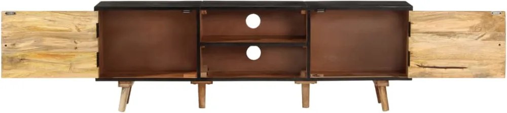 TV stolek 140 x 30 x 46 cm hrubé mangovníkové a akáciové dřevo 338420