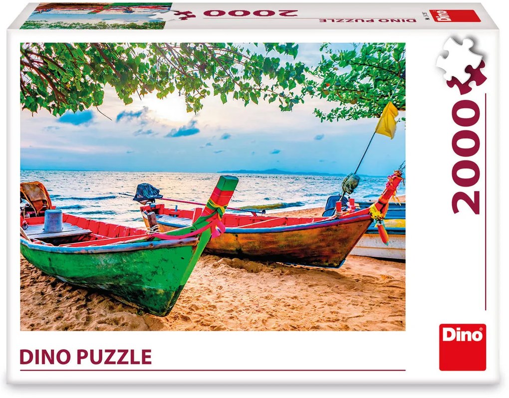 DINO Puzzle Rybářské loďky 97x69cm foto skládačka 2000 dílků dn561311