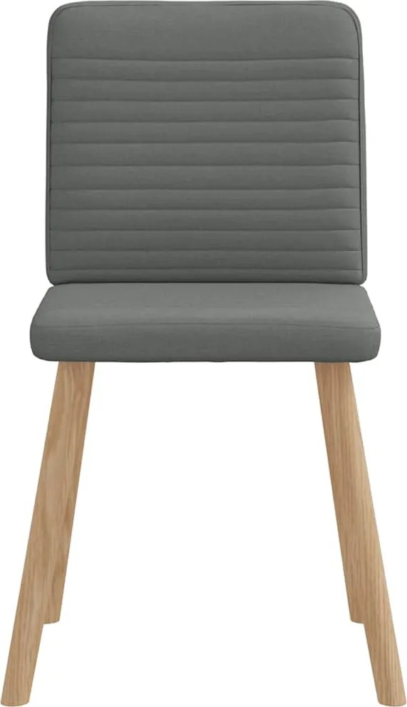Jídelní židle 4 ks tmavě šedé textil 3315245