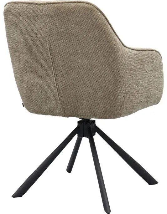 Designová otočná židle Sanjaya taupe