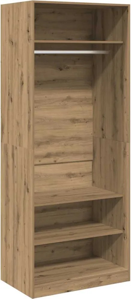 Šatní skříň dub artisan 80 x 50 x 200 cm kompozitní dřevo 3307701