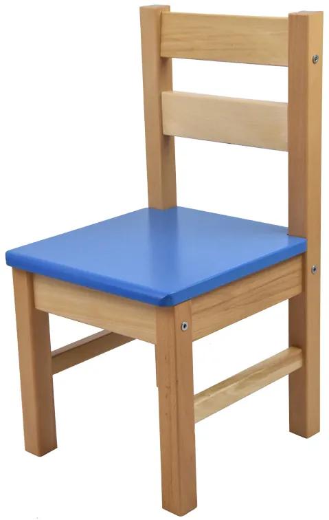 Vingo Dětská dřevěná židlička – modrá