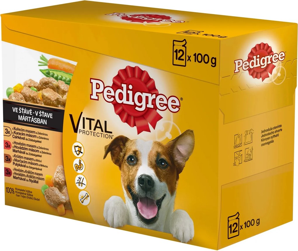 Pedigree Kapsičky pro psy ve šťávě 12 x 100 g