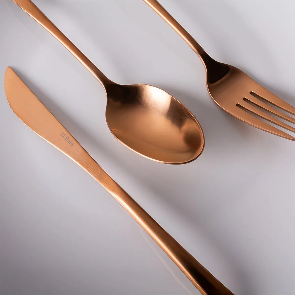 Příborový set 16 ks – Vivo PVD Rose Gold matný - 140302