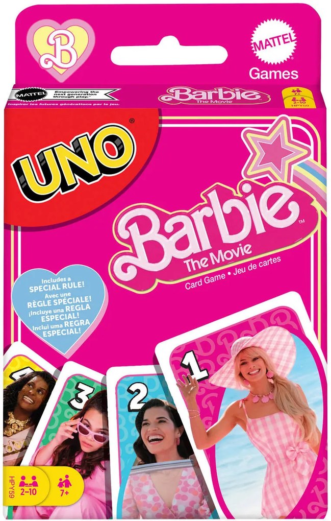 MATTEL HRA Uno karty Filmová Barbie *SPOLEČENSKÉ HRY* 25hpy59